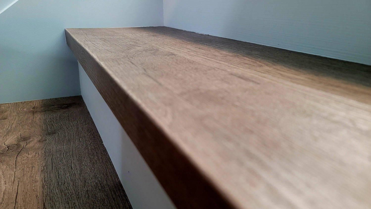 Vinyl Stair Nosing and Treads Customized to Your Floor Plank – Salty ...